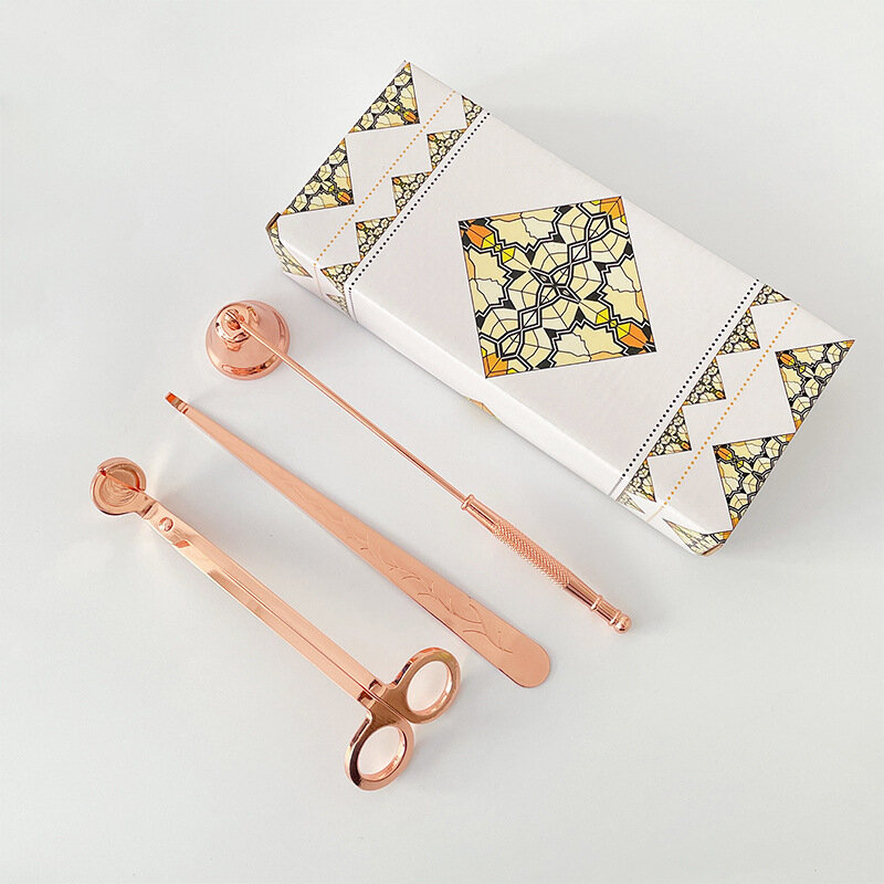 Набор инструментов для ароматерапии: ножницы для свечей, крючок для фитиля, гаситель для свечей, колокольчик для свечей, аксессуары для свечей, цветная коробка