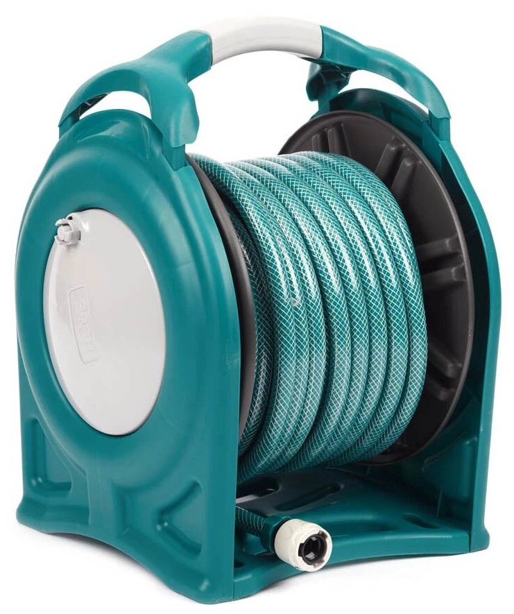 Набор RACO поливочный: катушка для шланга универс, шланг поливоч.1/2"x25 м, шланг соед.1/2"x 1,5 м, поливоч. арматура, 4260-55/590