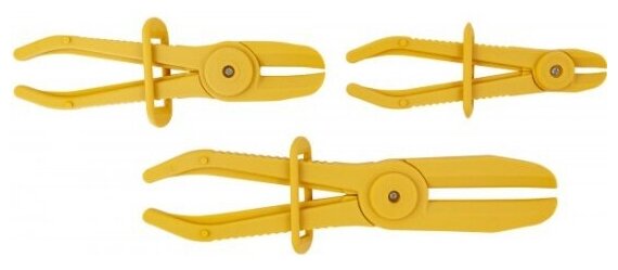 Набор пластиковых зажимов Thorvik HCS3 для резиновых шлангов и патрубков, 3-57 мм, 3 предмета