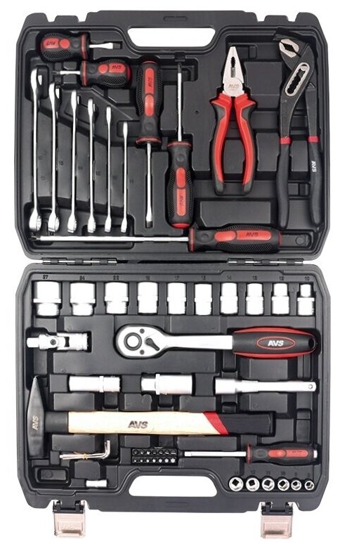 Набор инструмента 56 пр. 1/2" 1/4" 6 гр. AVS