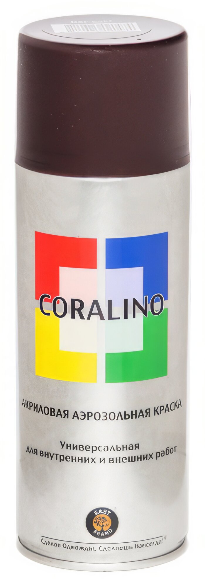Краска аэрозольная CORALINO RAL 8017 шоколадно-коричневый 520мл