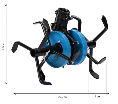 Насадка-культиватор Profipower для триммера 26мм (9 зубов) "Гусиные лапки" Рыхлитель