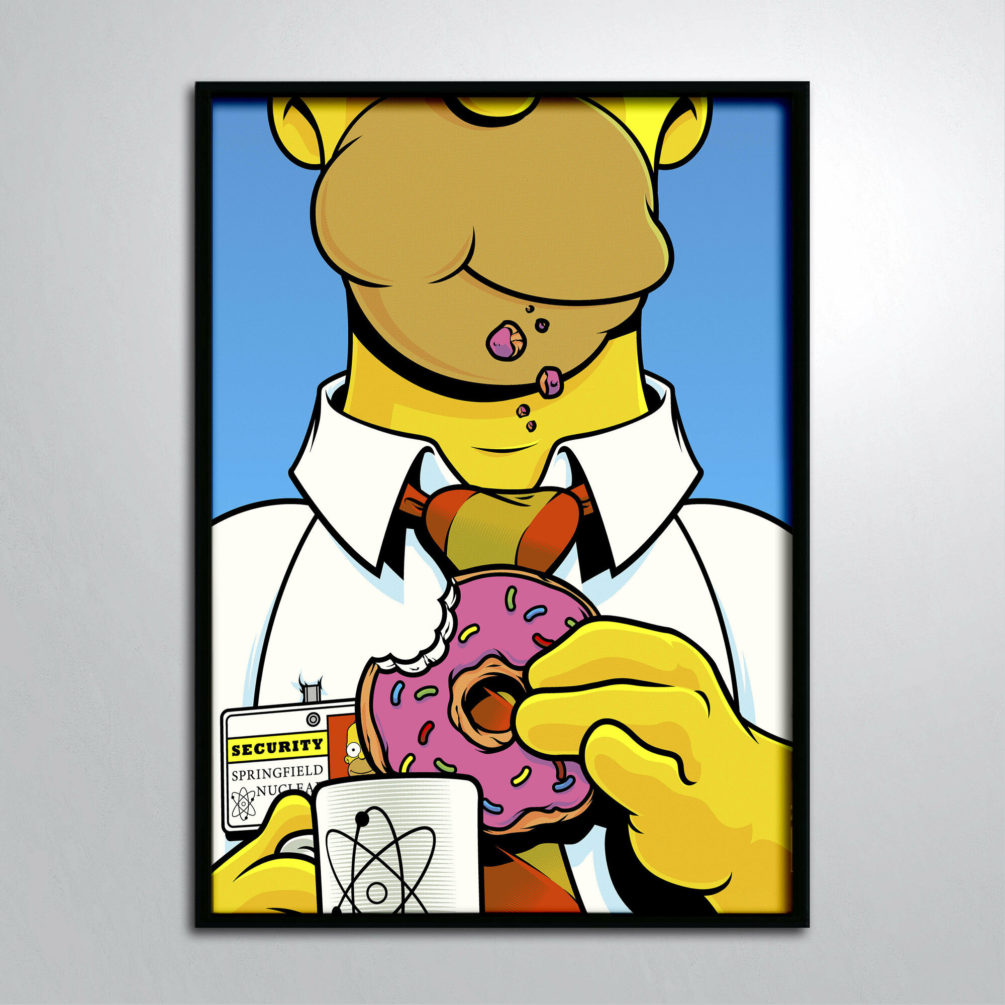 Постер в раме/Симпсоны Гомер Крошки Арт The Simpsons