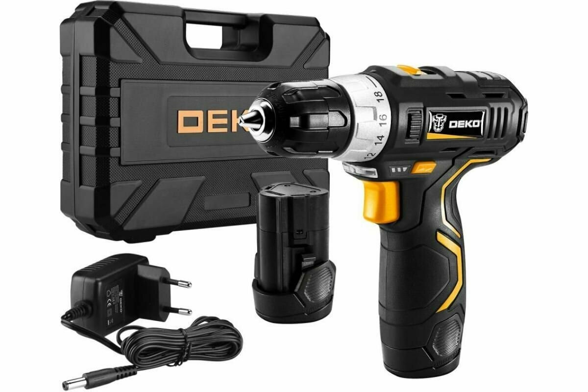 Аккумуляторная дрель-шуруповерт DEKO GCD12DU3 SET4
