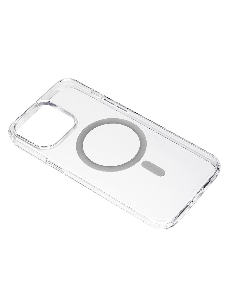 Чехол с MagSafe для iPhone 16 Pro Max KeePhone, ультралегкий, глянцевая поверхность, soft touch, прозрачный — фото 1