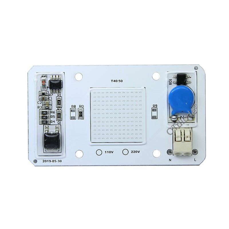 Светодиод бездрайверный с УФ излучением 395нм мощностью 50Вт