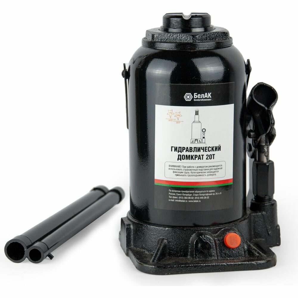 Домкрат БелАК 20 т, TUV, 2 клапана БАК.00036