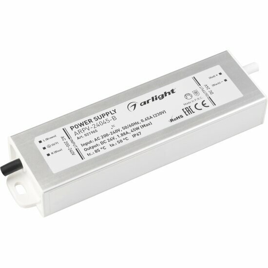 Блок питания Arlight ARPV-45B 24V 45W 67 IP 1,88A 021965