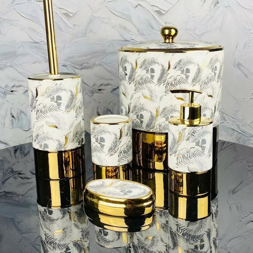 Ванный набор 5пр. Фарфор 146-002 118-146-002