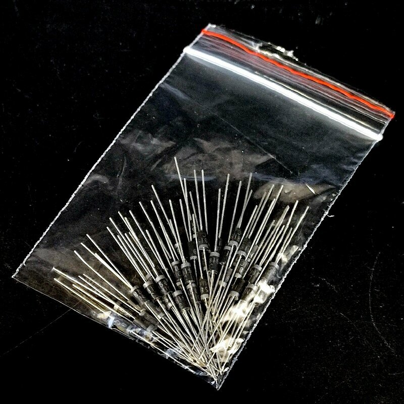 50шт/лот Диод 1N5819 (диод Шоттки) 1А/25А, 40В "MIC"