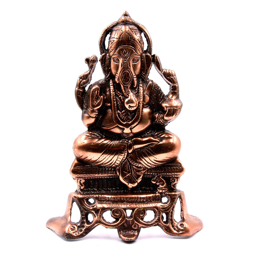 Панно SIL4312 ганеш В позе лотоса (силумин, 21,5 см.), 1 шт.