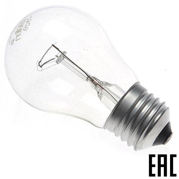 Лампа 60Вт 60/A/CL/Е27 накаливания прозрачная (Camelion) (12 шт. в комплекте)