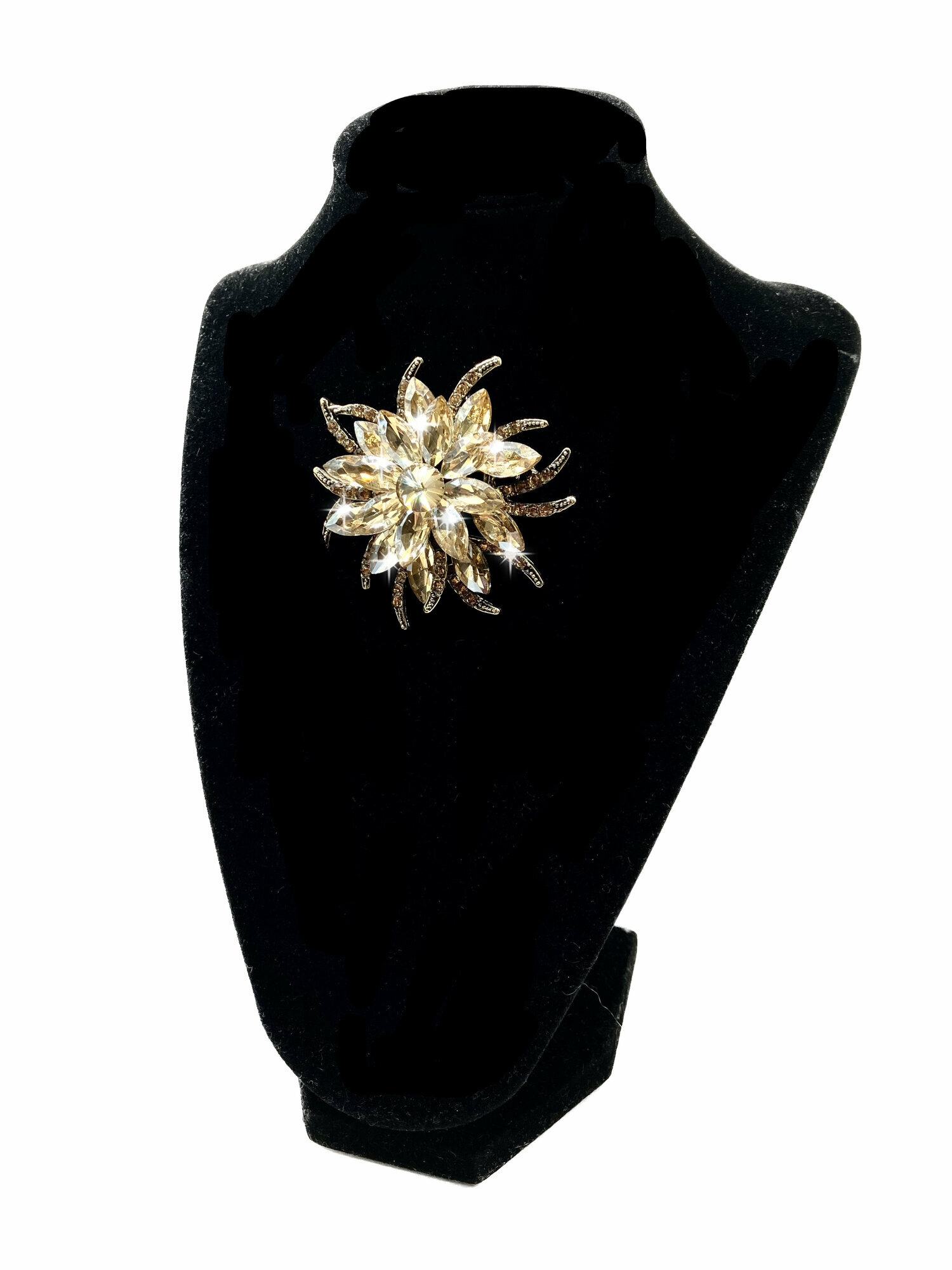 Брошь, кристаллы Swarovski