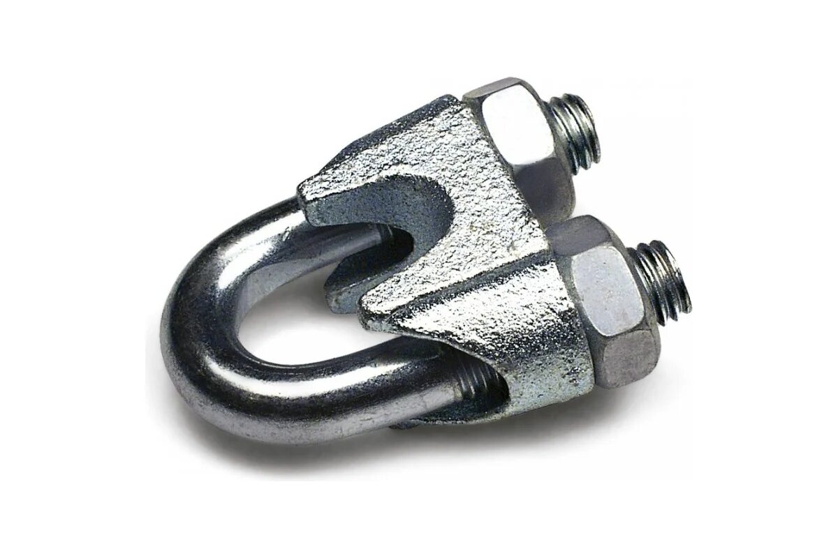 Промрукав Зажим троса одинарный D4 мм тип слоник DIN 741 набор 100 шт PR08.3892