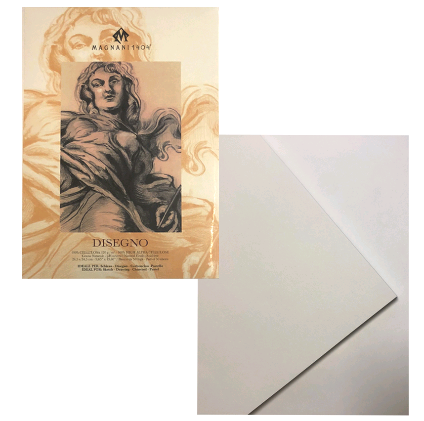 Блок DISEGNO для набросков 24,5*34,5см, 120г, 50л, 100% альфа-целлюлоза