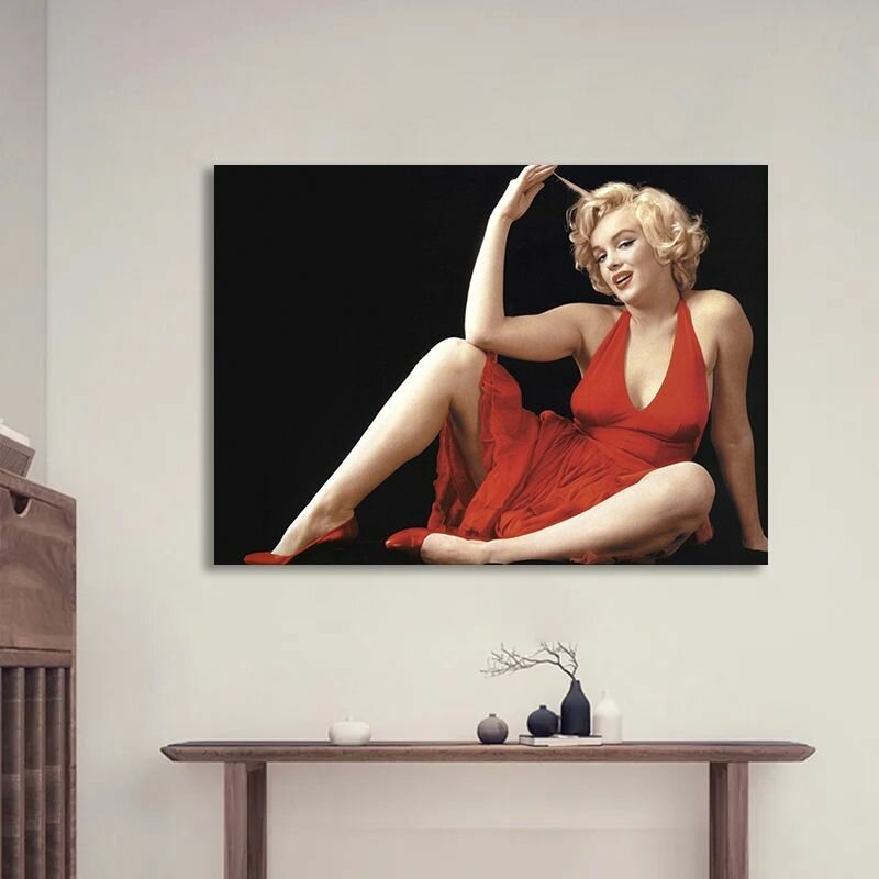Интерьерная картина ВсеКартины. тут "Мерлин Монро", холст, 50x70 см