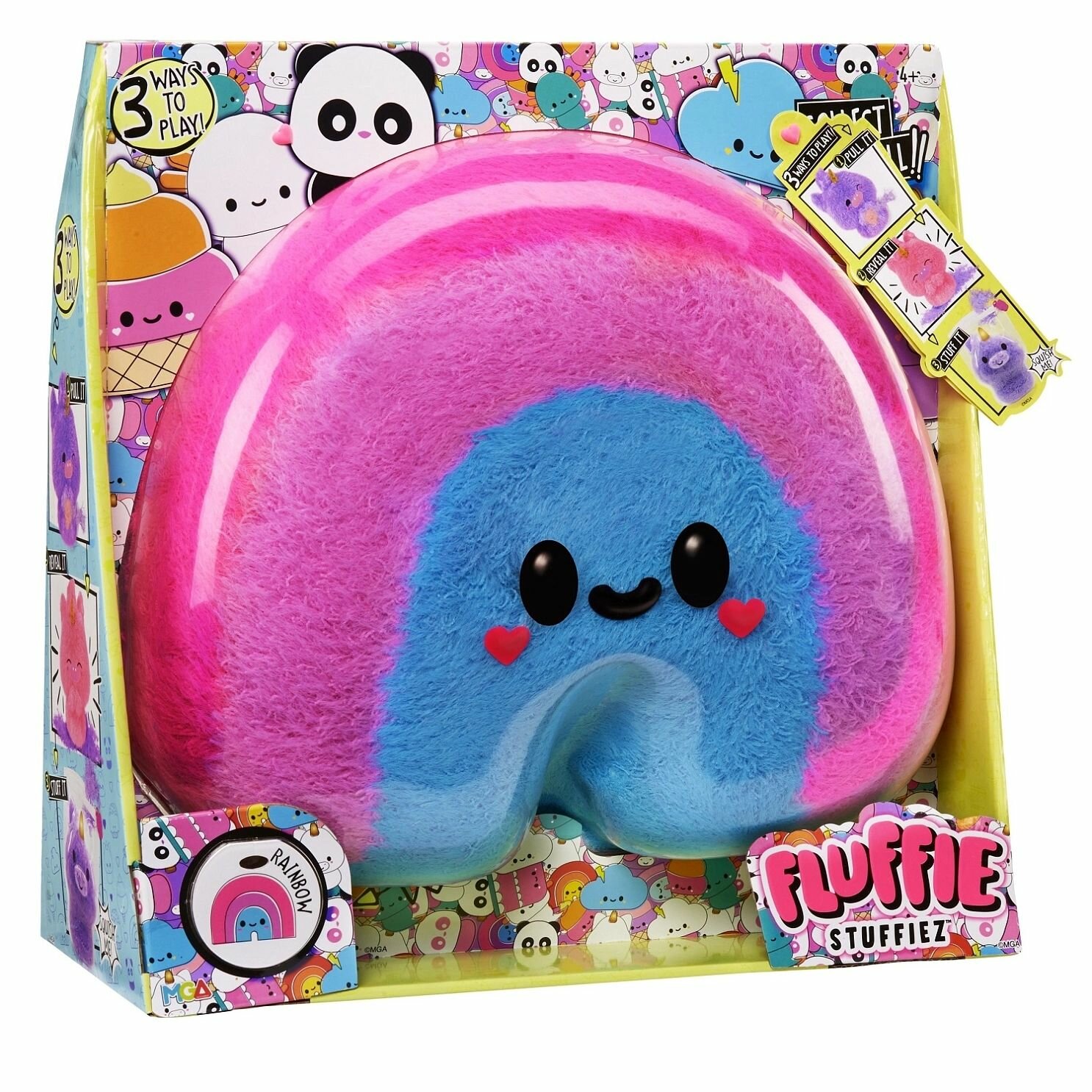 Мягкая игрушка Щипай Fluffie Stuffiez Большое Мороженое
