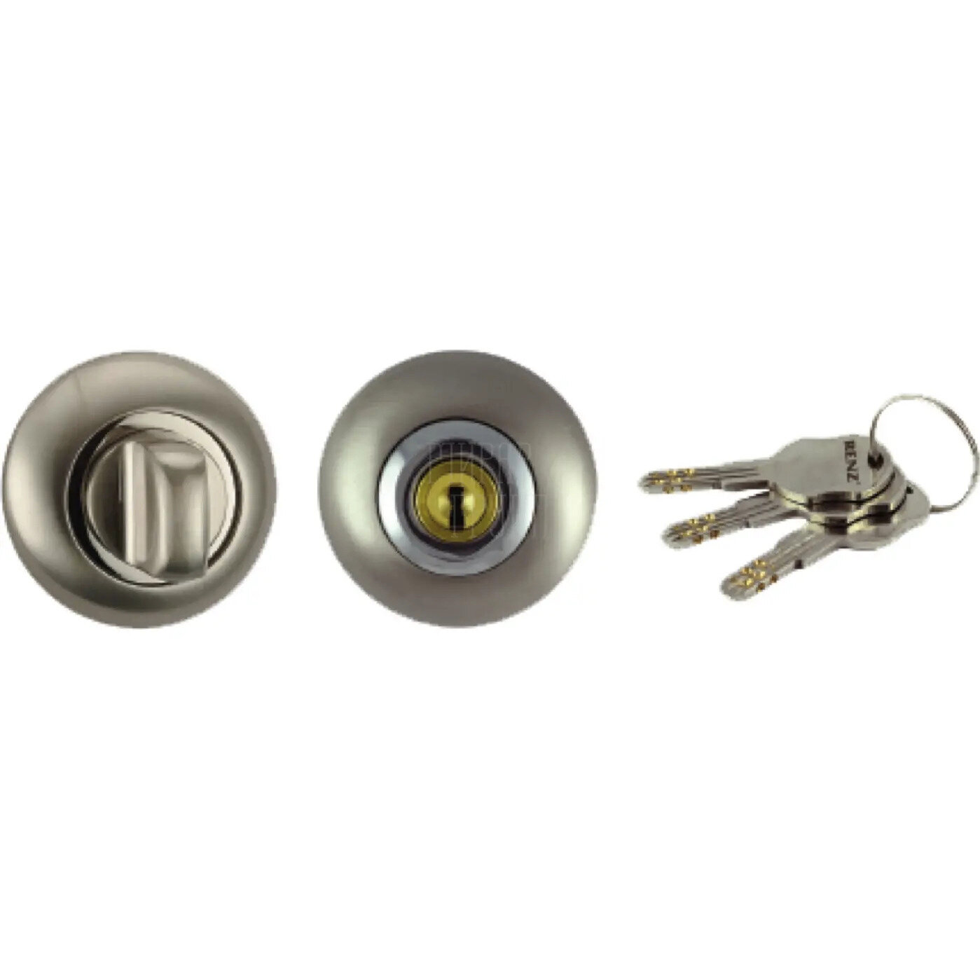 Завертка с ключом Renz INBK-K 08 матовый никель + никель