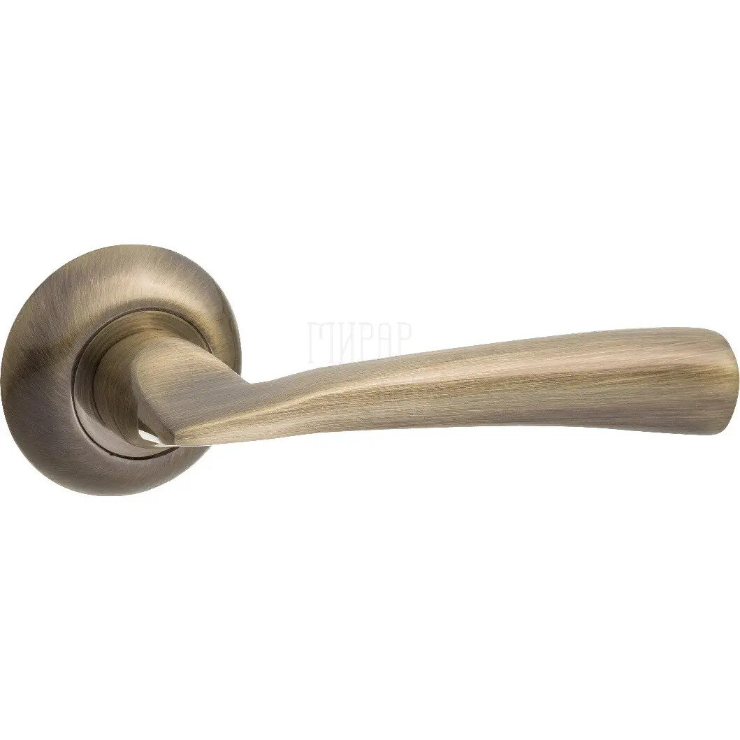 Дверные ручки Puerto (Пуэрто) INAL 551-08 на круглой розетке античная бронза