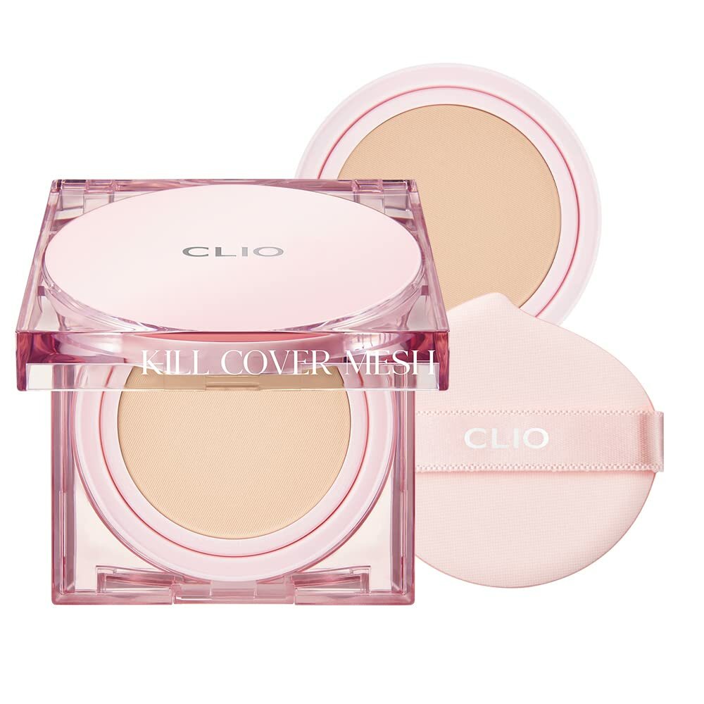 Кушон с влажным сияющим финишем Clio Kill Cover High Glow Cushion (+Refill) #3 Linen (14 гр + 14 гр)