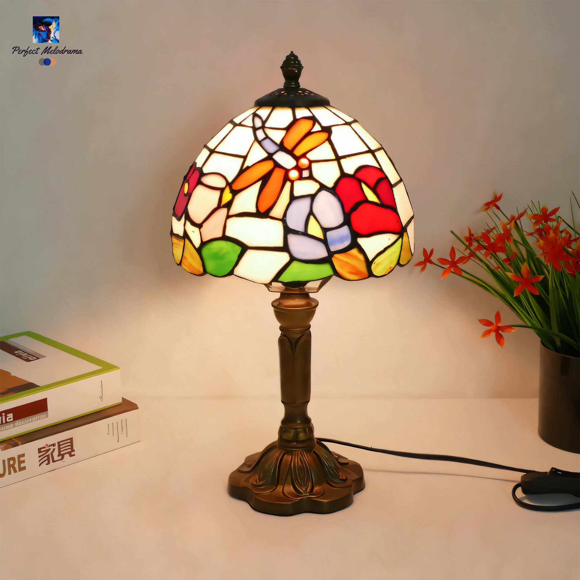 Настольная Лампа Тиффани/Украшение интерьера/ретро-стиль,36cm