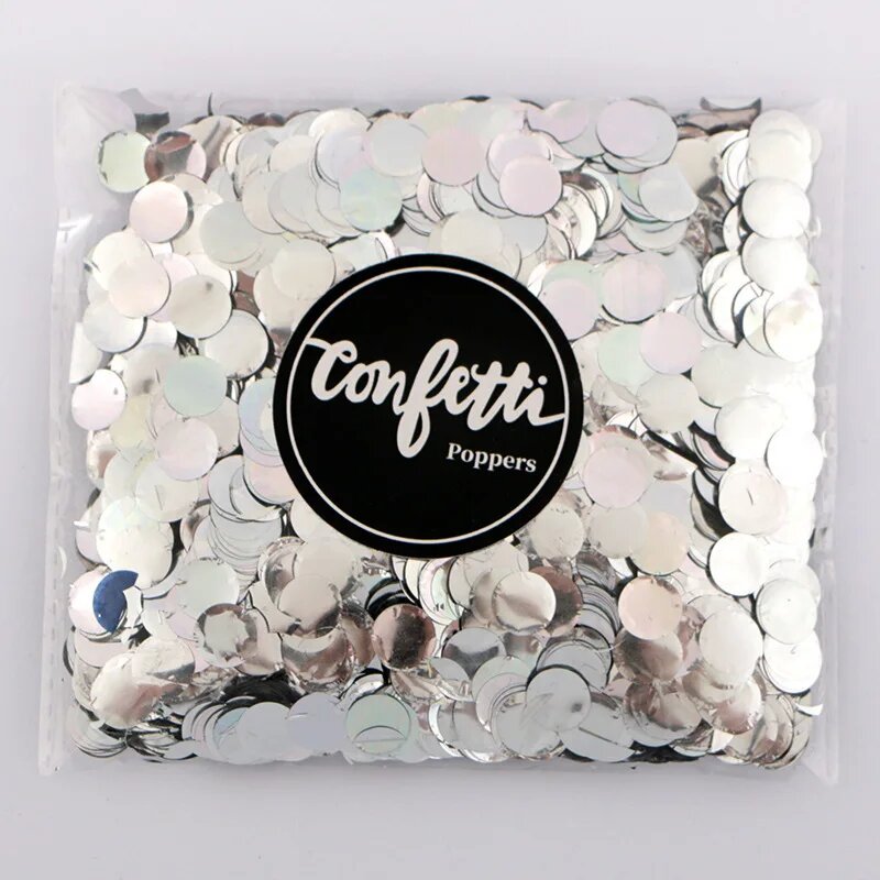 MOONBIFFY меланжевое конфетти для шаров 10г Серебряный, B