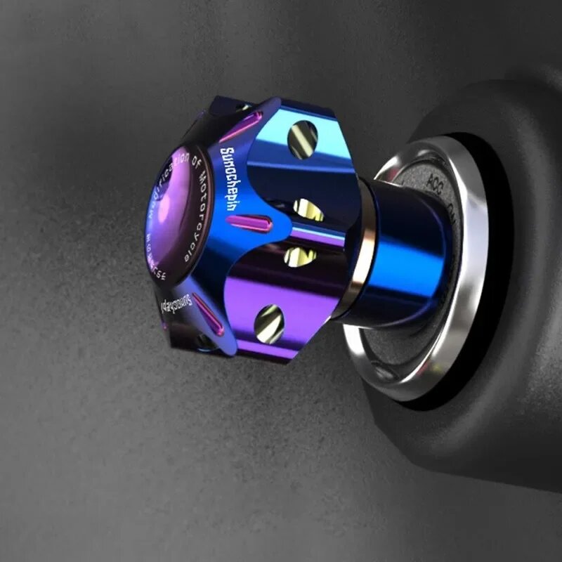 1 шт. Универсальная головка ключа CNC для автомобиля мотоцикла из алюминиевого сплава титановый шестигранный сгоревший ключ головка с острым носком аксессуары для украшения автомобиля