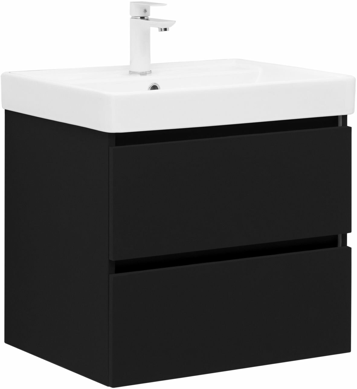 Тумба под раковину Aquanet Вега 2.0 60 черный