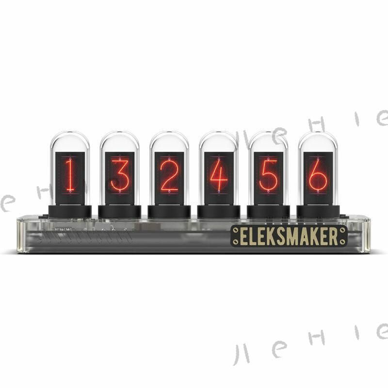 Часы EleksMaker IPS PR1 PR2 RGB Nixie IV18 с функцией Wi - Fi и Bluetooth для украшения рабочего стола
