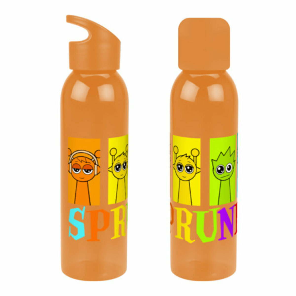 Бутылка для воды «Sprunki - Спрунки» (оранжевый)