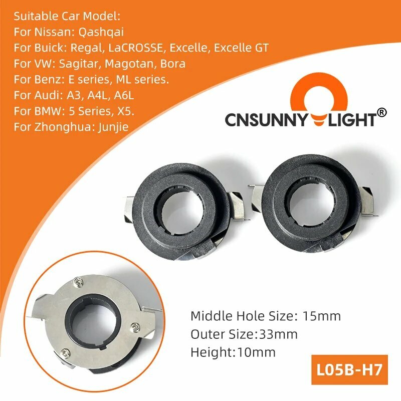 H7 H1 светодиодный адаптер для лампы фар, цоколь, держатель, цоколь, кронштейн для 2pcs L05B-H7
