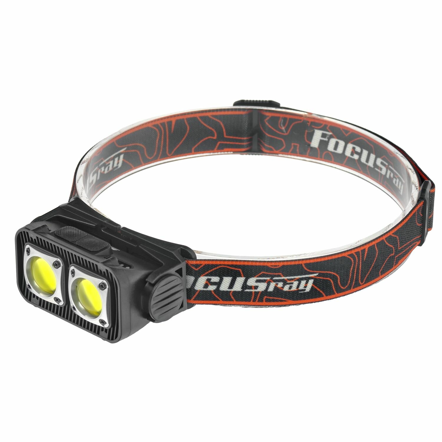 Фонарь налобный FOCUSray 1308 акку 18650 1200мАН 3,7V сенсор 2 диода СОВ 3W 1/180, шт