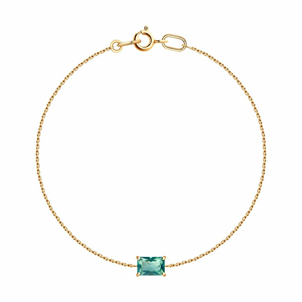 Браслет, красное золото, 585 проба