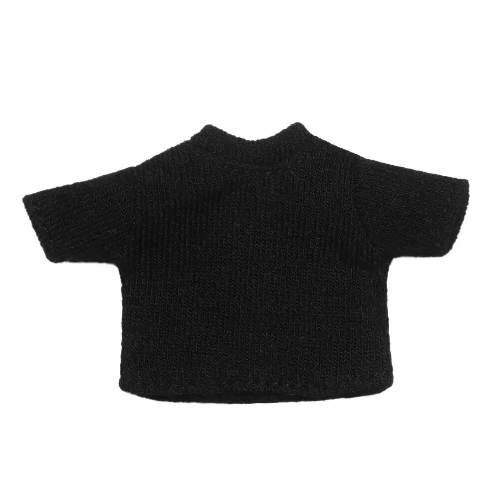 Футболка для куклы OB11 хлопок Черный, 16