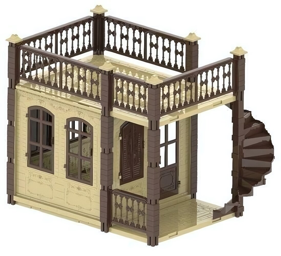 Домик для кукол «Замок принцессы» 1этаж, бежевый, яркий, надежный