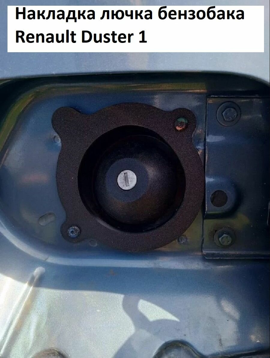 Накладка лючка бензобака renault duster 2010 - 2021г - декоративная накладка горловины бензобака Рено дастер