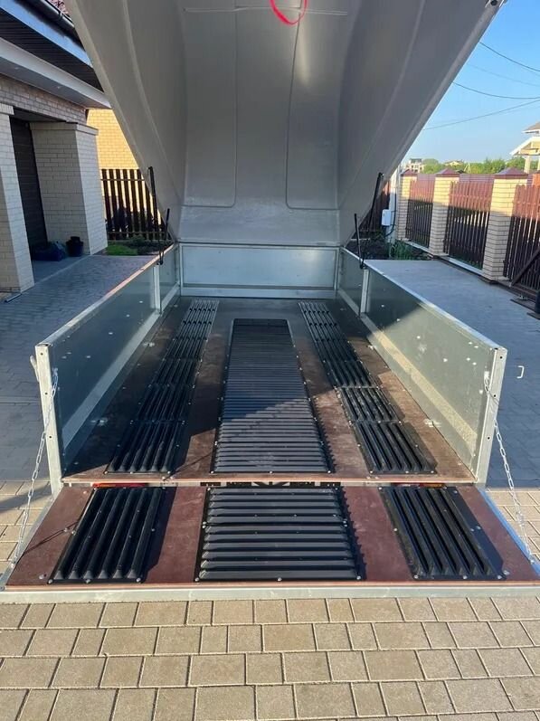 Направляющие для заезда снегохода в кузов прицепа комплект 14 шт с крепежом