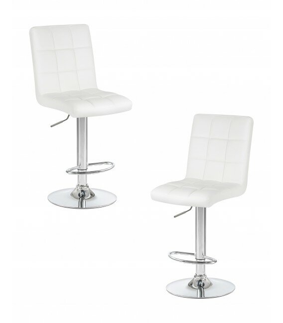 Набор 2 шт Стул барный DOBRIN KRUGER, белый