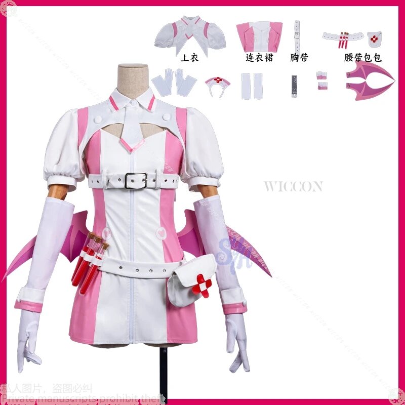 Костюм монахини с крыльями демона Kawaii Y2k XXL, suit