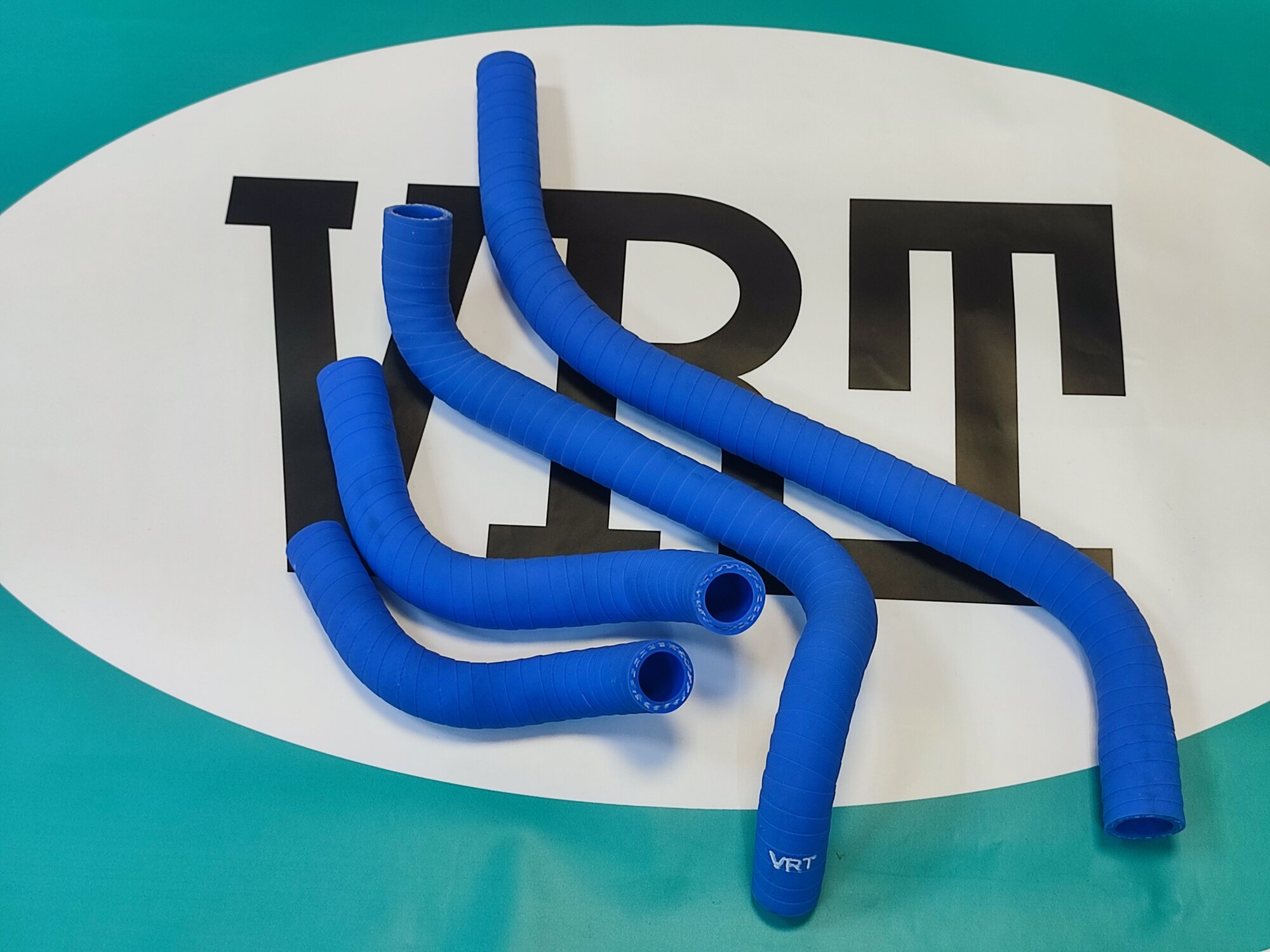 Патрубки радиатора отопителя силиконовые VRT (патрубки печки под инжектор, комплект 4шт.) для а/м ВАЗ 2108i-99i OEM 21082