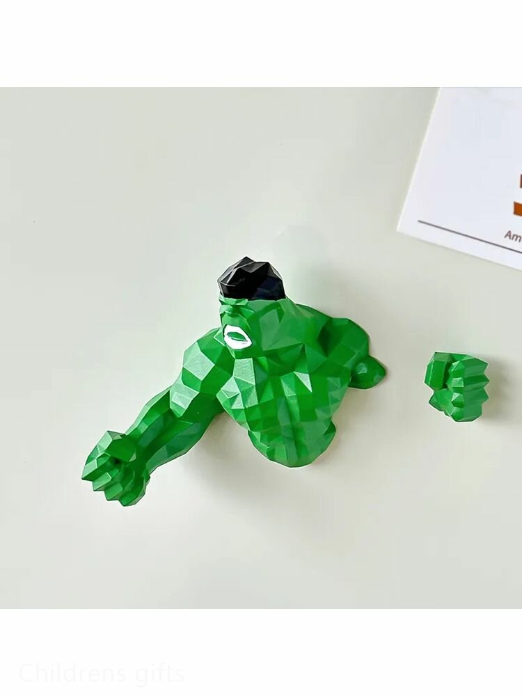 Симпатичная наклейка на холодильник в виде Халка - украшение модели героя серии Marvel