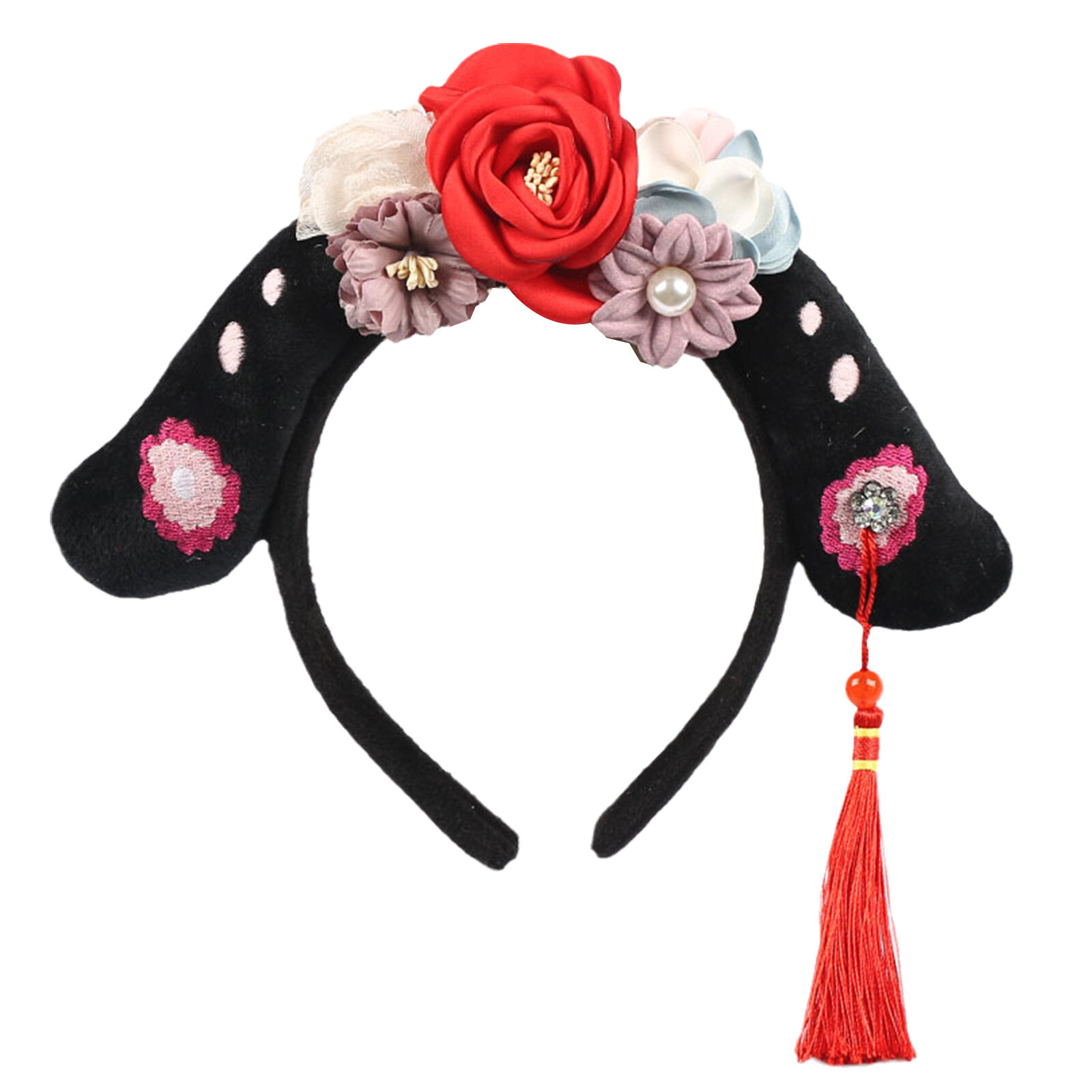 Ancient Chinese HeadBand Hanfu Headband Chinese Qing Manchu Princess Headwear