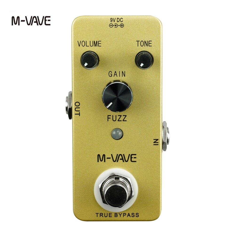 Педаль гитарная M-VAVE "Vintage Fuzz", цинковый сплав, истинный bypass
