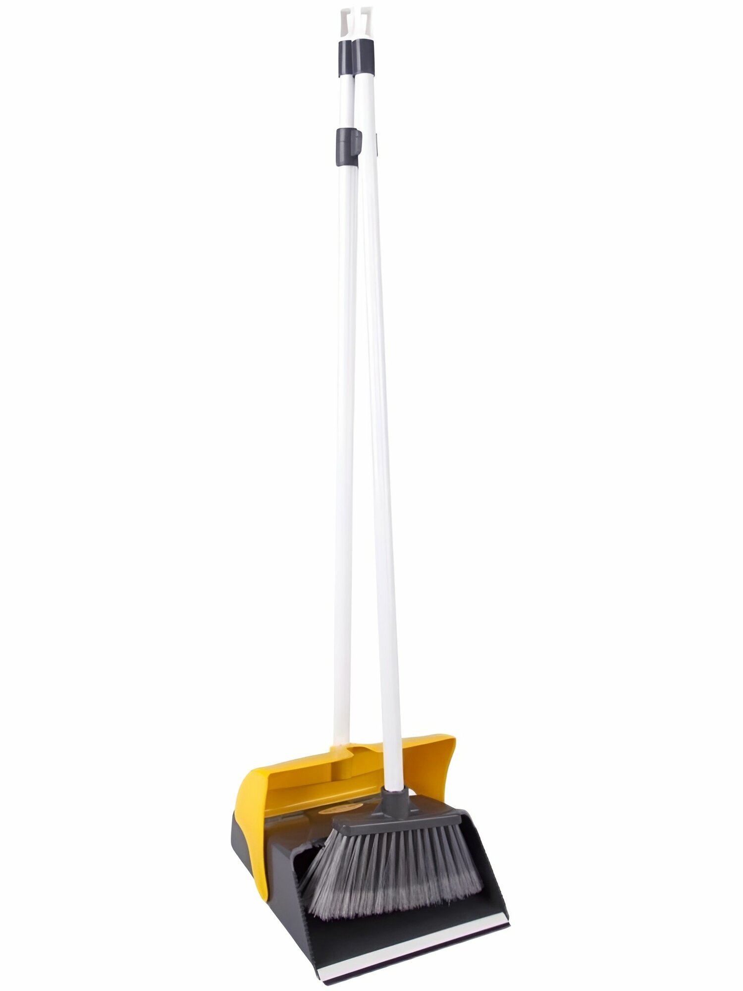 Комплект для уборки совок-ловушка + щетка Uctem Plas KAF300Y желтый