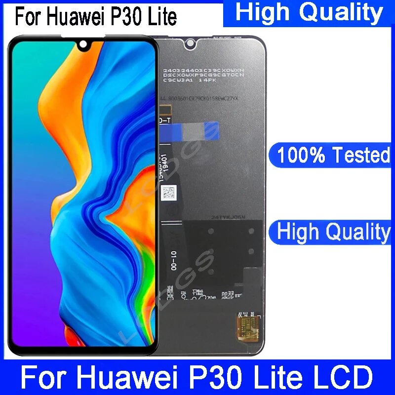 Оригинальный ЖК-экран 6,15 дюйма для HUAWEI P30 Lite, ЖК-дисплей, сенсорный экран для HUAWEI P30 Lite Nova 4e, ЖК-экран с дигитайзером в сборе