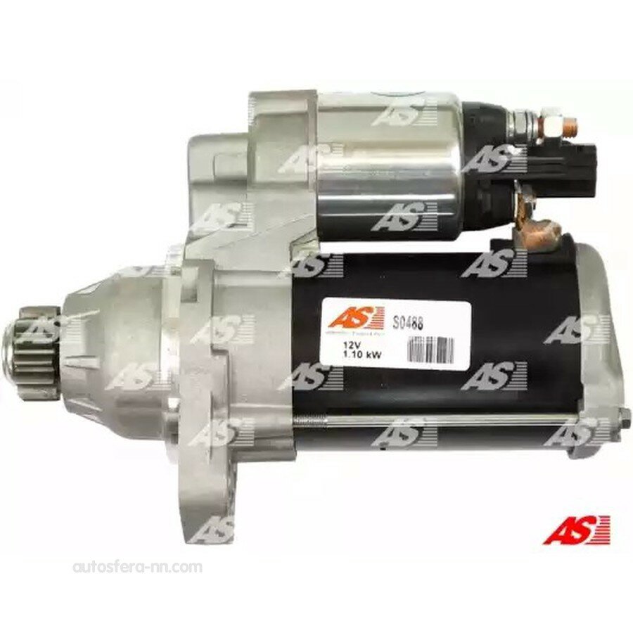 AS S0488 Стартер Audi A3 12-19 / Q3 11-19 (1,1 kW/ Z=13)