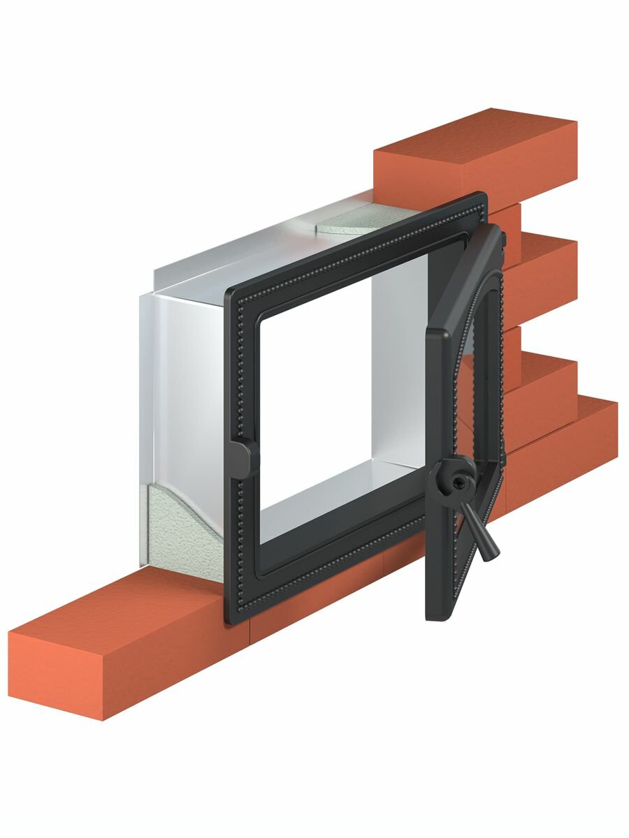 Тоннель монтажный для печной или каминной дверки Везувий 230 (282х412х120)