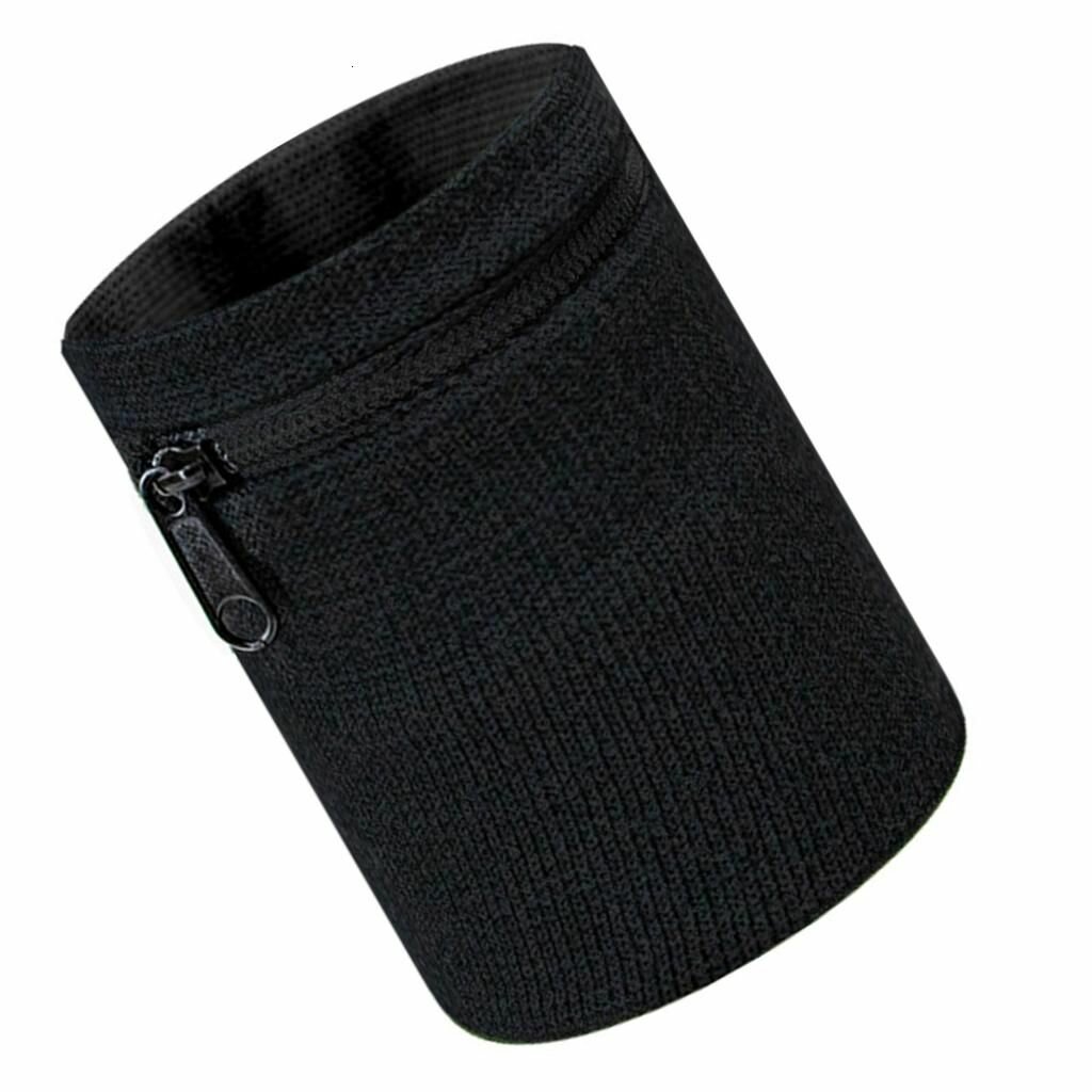 Спортивная эластичная повязка на запястье для бега и баскетбола, Черный