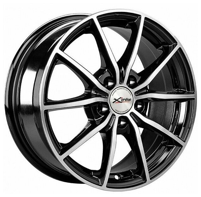 Диск колёсный X-111M 6.5x15 5x100x57.1 ET38 BK/FP, арт.76798