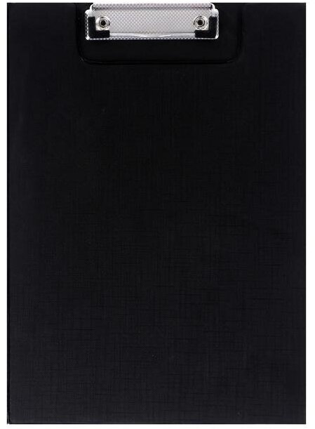 Планшет - папка с прижимом А4, ПВХ, чёрный